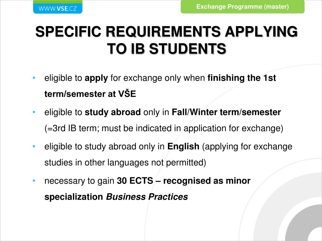 PPT - Study abroad opportunities for International Business students ...