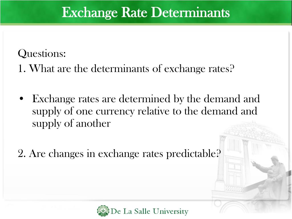 PPT - Foreign Exchange Rate Determinants and International Parity ... PPT - Foreign Exchange Rate Determinants and International Parity ...