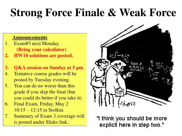 PPT - Strong Force Finale & Weak Force PowerPoint Presentation, free ...