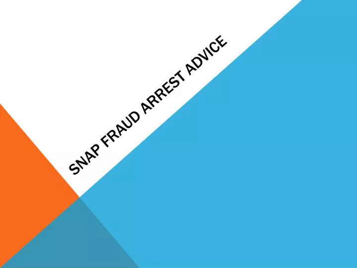 PPT - SNAP Provider Fraud PowerPoint Presentation, free download - ID ...