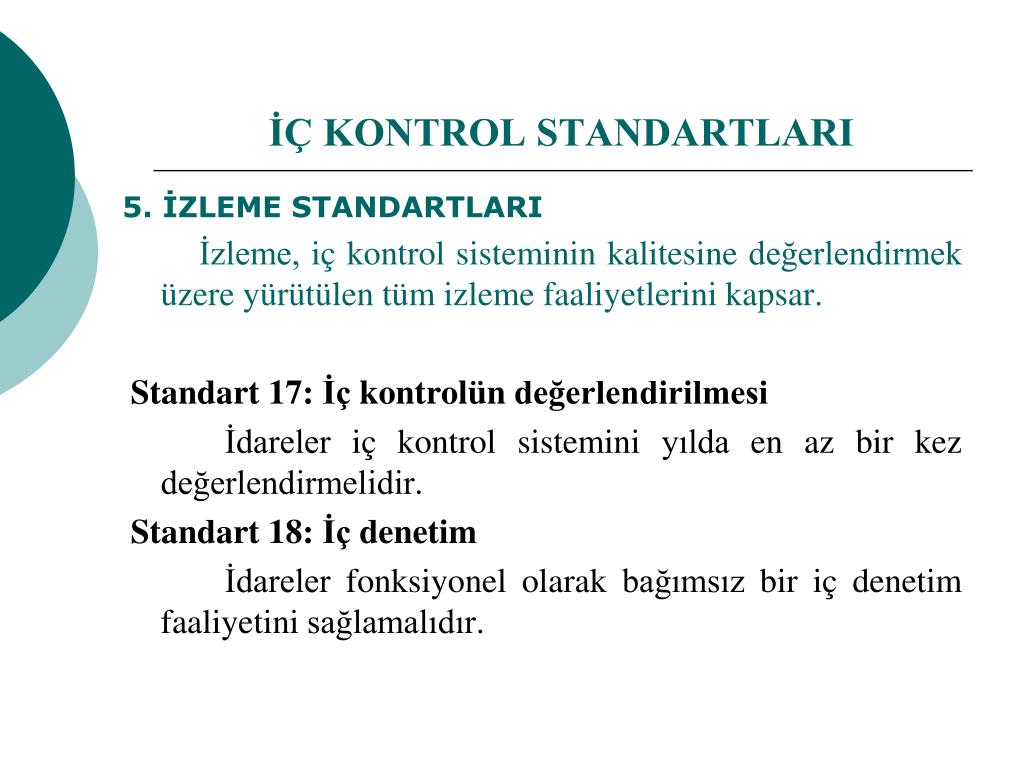 PPT - KAMU İÇ KONTROL STANDARTLARI UYUM EYLEM PLANI PowerPoint ...