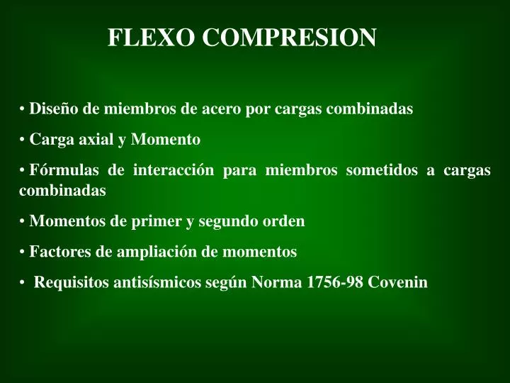 PPT - FLEXO COMPRESION PowerPoint Presentation, free download - ID:6431702