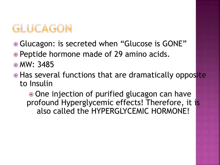 PPT - GLUCAGON PowerPoint Presentation - ID:6433139