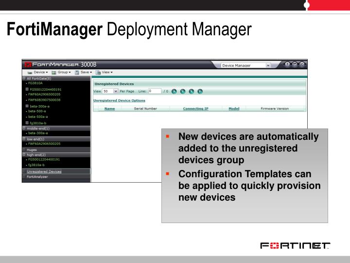 PPT - FortiManager PowerPoint Presentation - ID:6433390