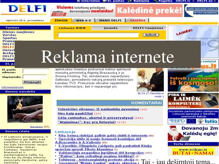 PPT - Reklama internete PowerPoint Presentation, free download - ID:6434254