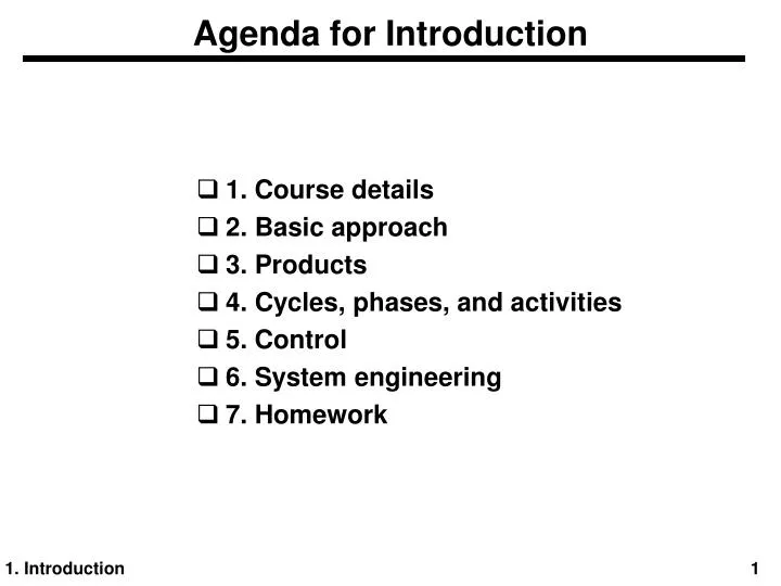 PPT - Agenda for Introduction PowerPoint Presentation, free download ...