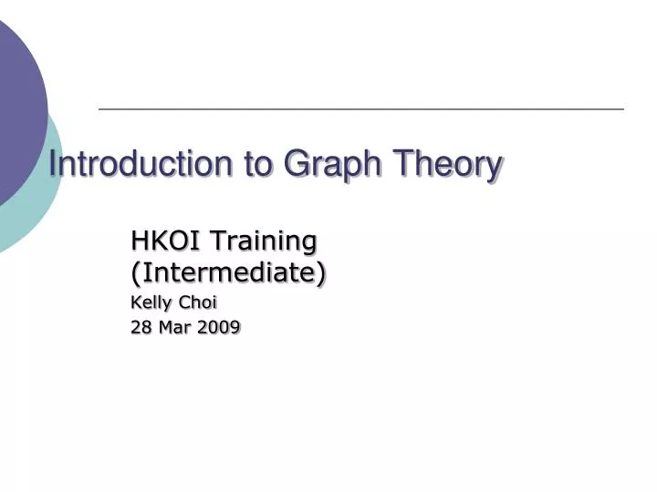 PPT - Introduction to Graph Theory PowerPoint Presentation, free ...
