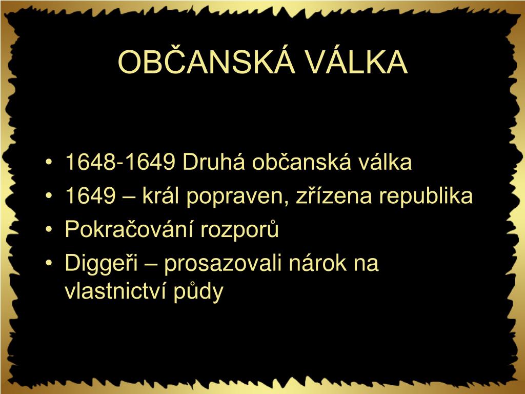 PPT - ANGLICKÁ BURŽOAZNÍ REVOLUCE PowerPoint Presentation, free ...