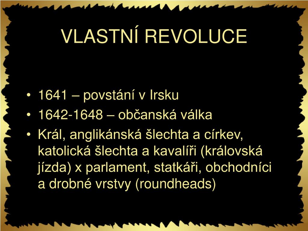 PPT - ANGLICKÁ BURŽOAZNÍ REVOLUCE PowerPoint Presentation, free ...
