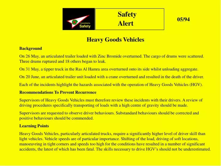 PPT - Safety PowerPoint Presentation, free download - ID:6440698