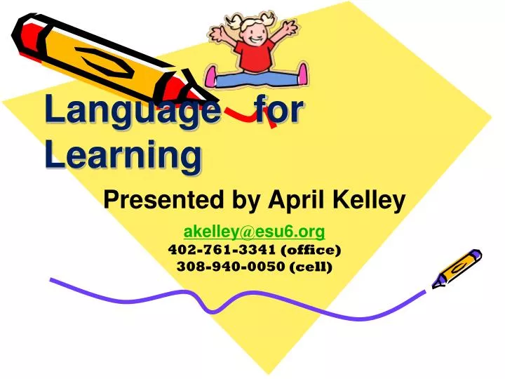 PPT - Language for Learning PowerPoint Presentation, free download - ID ...