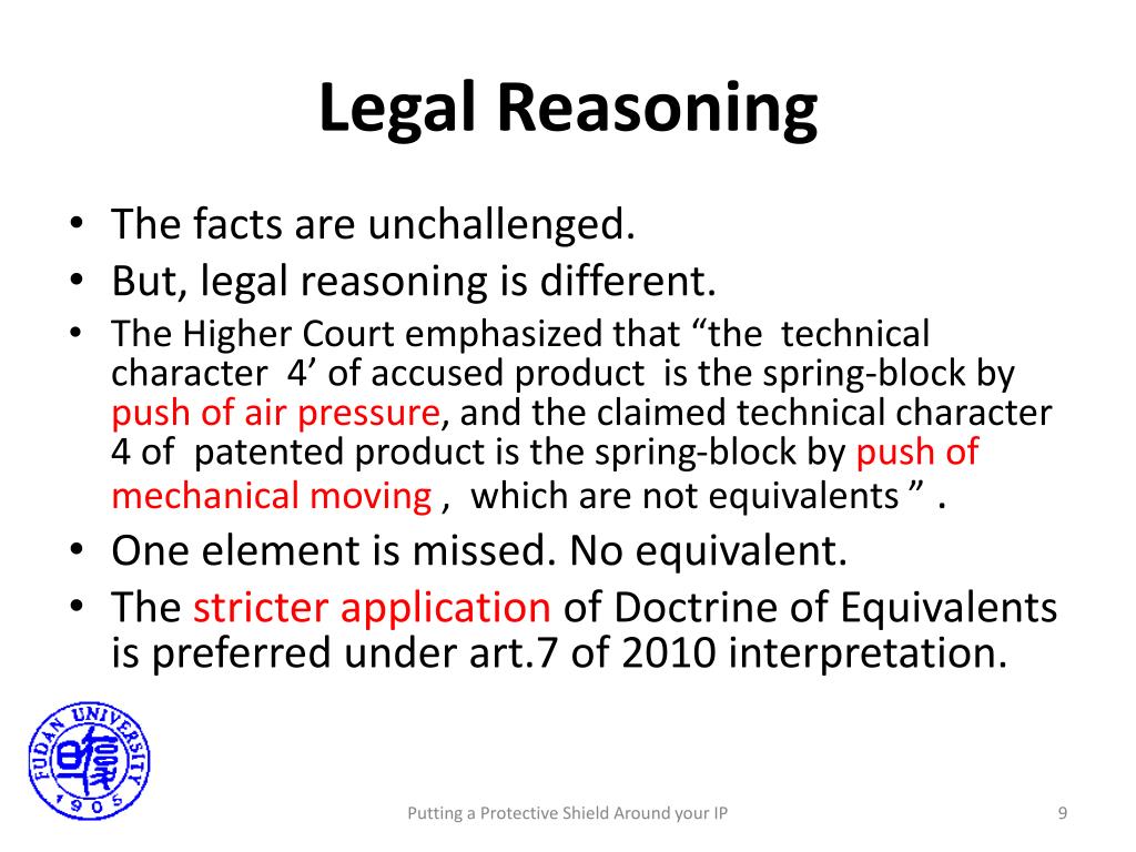 PPT - Judicial Enforcement of China’s New Patent Law: Doctrine of ...