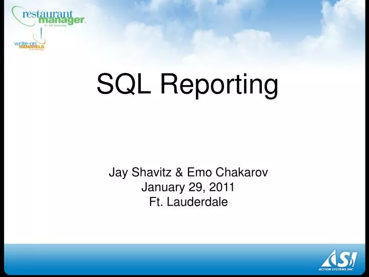 PPT - SQL Reporting PowerPoint Presentation, free download - ID:6443468