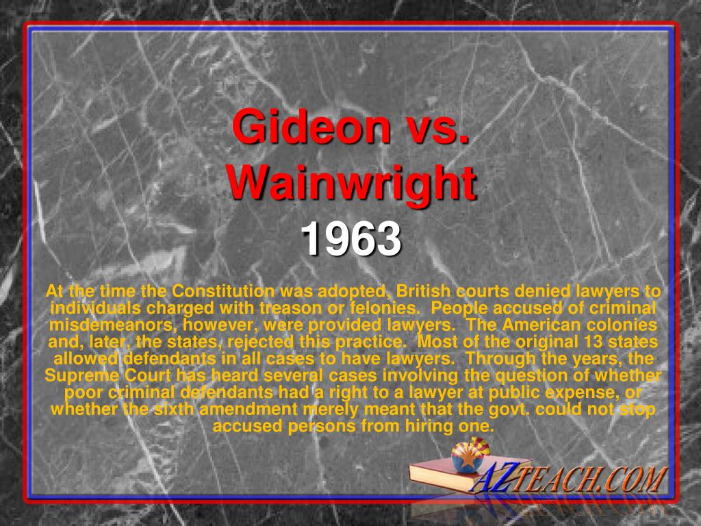 PPT - Important Supreme Court Cases PowerPoint Presentation, free ...