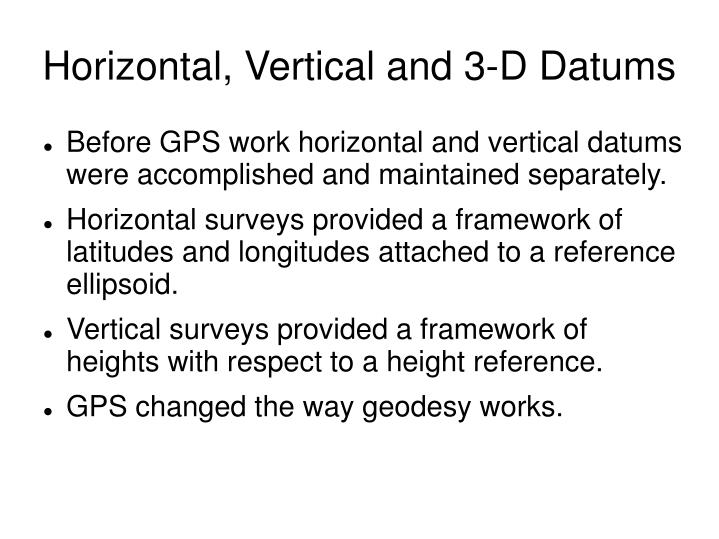 PPT - Lecture 15 – Geodetic Datums PowerPoint Presentation - ID:6445065