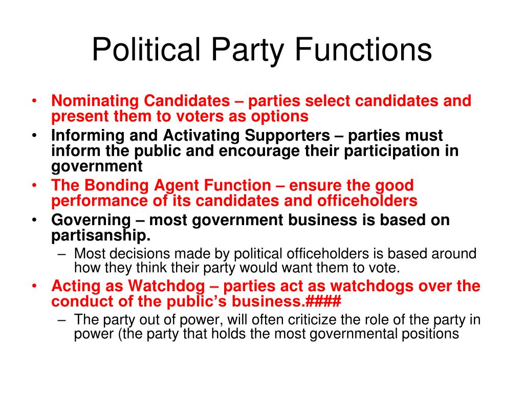 PPT - Political Parties PowerPoint Presentation, free download - ID:6445954