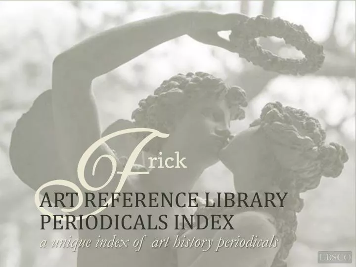 PPT - Art Reference Library Periodicals Index PowerPoint Presentation ...