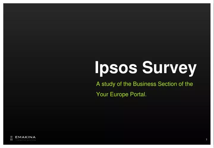 PPT - Ipsos Survey PowerPoint Presentation, free download - ID:6447739