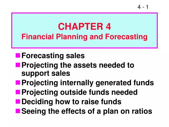 PPT - CHAPTER 4 Financial Planning and Forecasting PowerPoint ...