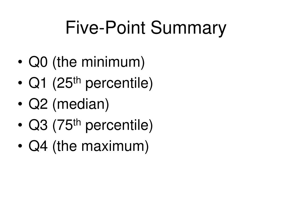 PPT Chapter 4 Summary Statistics PowerPoint Presentation Free