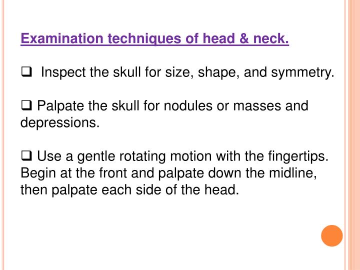 PPT - Assessment of head and neck Prepared By Hamdia Mohammed ...