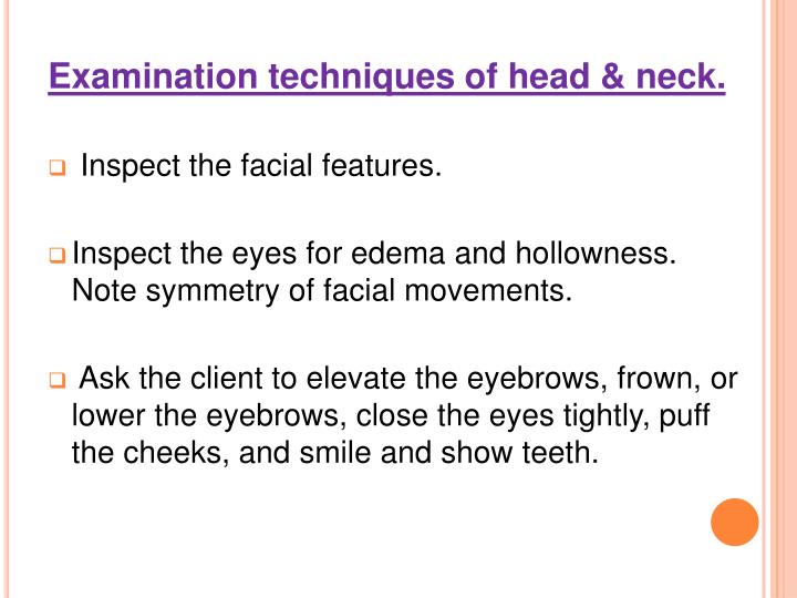 PPT - Assessment of head and neck Prepared By Hamdia Mohammed ...