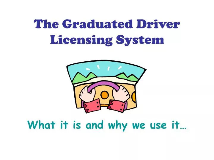 PPT - The Graduated Driver Licensing System PowerPoint Presentation ...