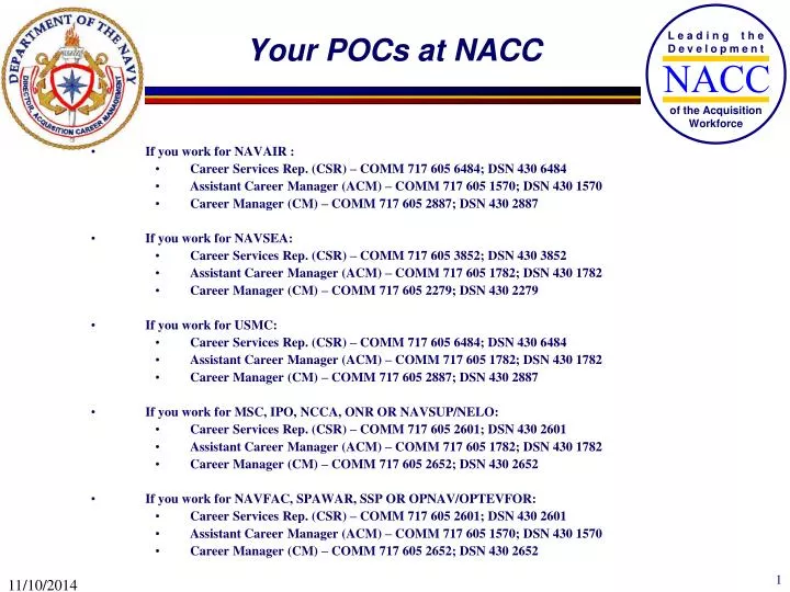 PPT - Your POCs at NACC PowerPoint Presentation, free download - ID:6452466