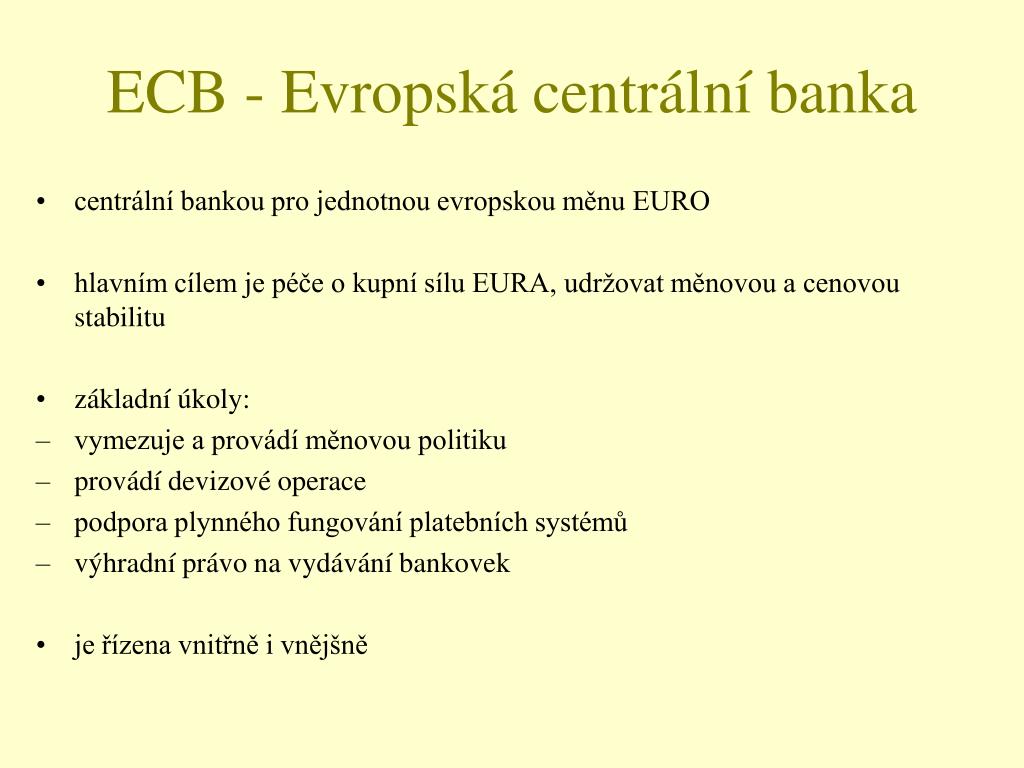 PPT - Bankovnictví PowerPoint Presentation, free download - ID:6452899
