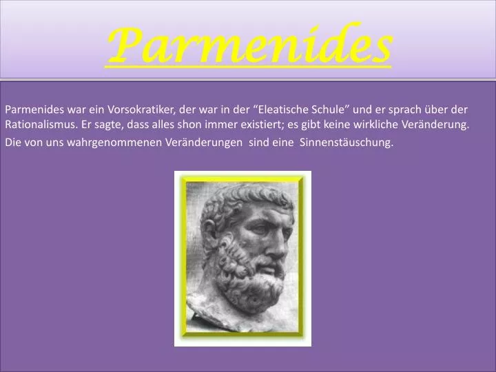 PPT - Parmenides PowerPoint Presentation, free download - ID:6453247