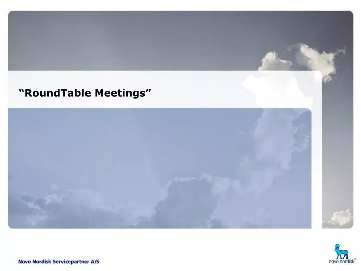PPT - “RoundTable Meetings” PowerPoint Presentation, free download - ID ...