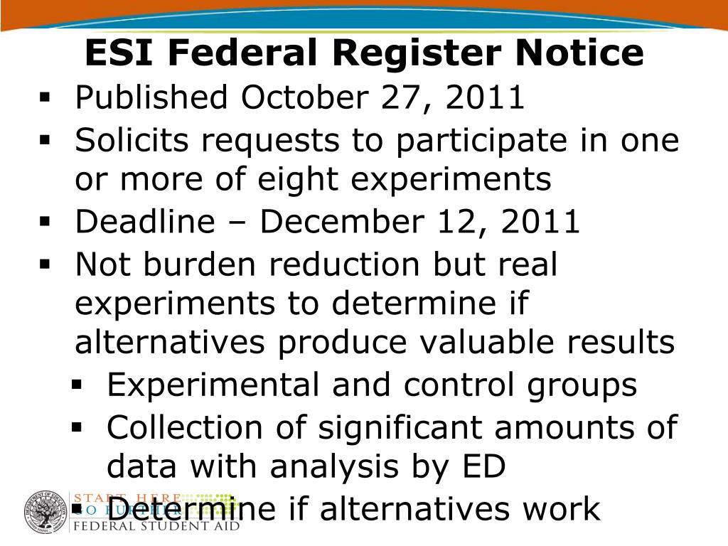 PPT - Federal Update Fall 2011 Jeff Baker Federal Student Aid ...