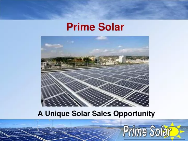 PPT - Prime Solar PowerPoint Presentation, free download - ID:6457602