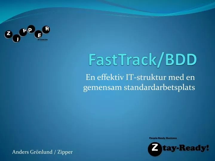 PPT - FastTrack/BDD PowerPoint Presentation, free download - ID:6458884