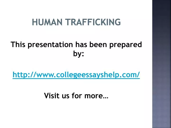 PPT - HUMAN TRAFFICKING PowerPoint Presentation, free download - ID:6458913