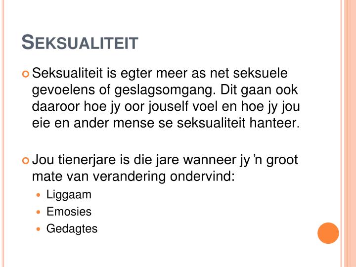 PPT - Seksualiteit PowerPoint Presentation - ID:6459658