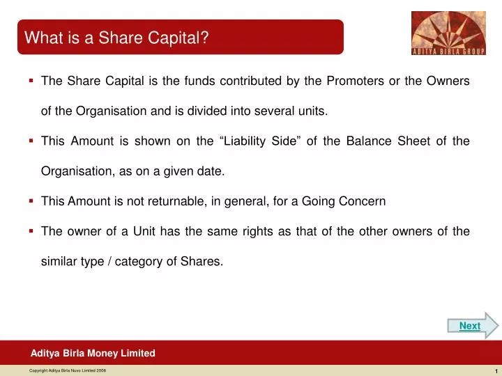 PPT - What is a Share Capital? PowerPoint Presentation, free download ...