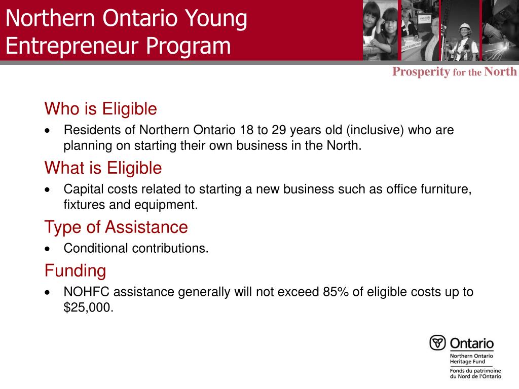 PPT - Northern Ontario Heritage Fund Corporation (NOHFC) PowerPoint Presentation - ID:6464132