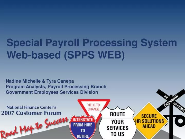 PPT - Special Payroll Processing System Web-based (SPPS WEB) PowerPoint ...