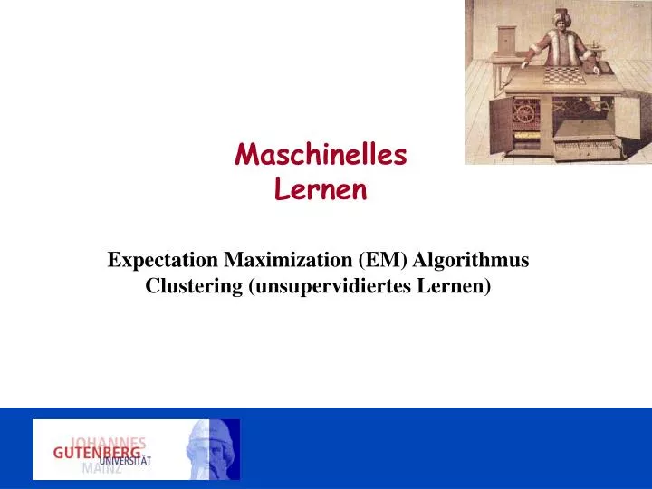 PPT - Maschinelles Lernen PowerPoint Presentation, free download - ID ...