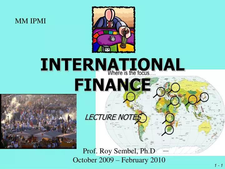 PPT - INTERNATIONAL FINANCE LECTURE NOTES PowerPoint Presentation, free ...