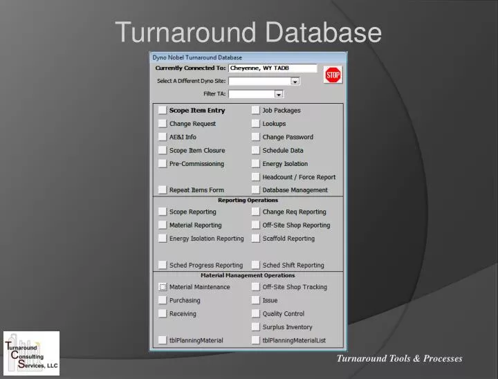 PPT - Turnaround Tools & Processes PowerPoint Presentation, free ...