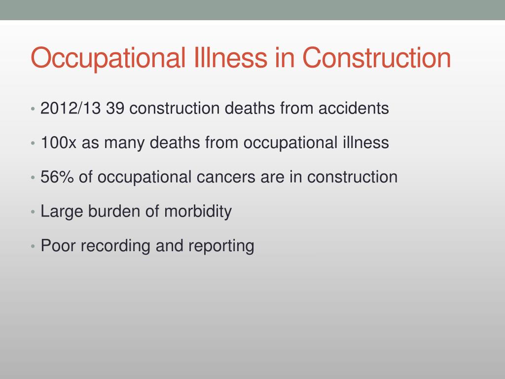 PPT - Health Surveillance in the Construction Industry- what are the ...