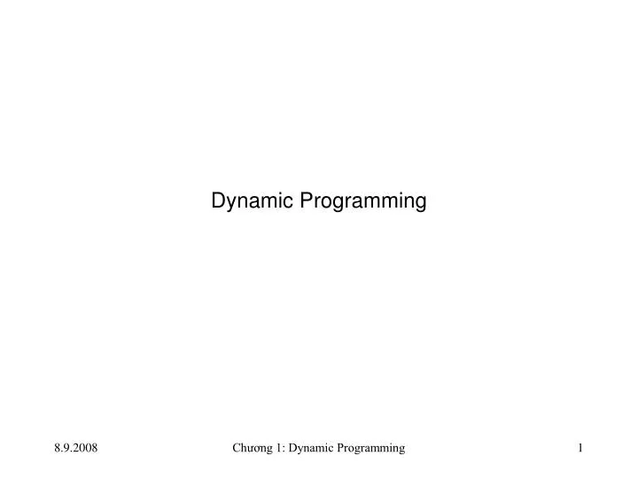 PPT - Dynamic Programming PowerPoint Presentation, free download - ID ...