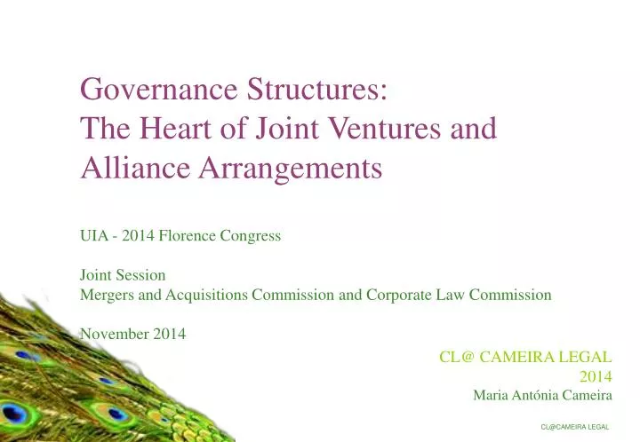 PPT - Governance Structures: The Heart of Joint Ventures and Alliance ...