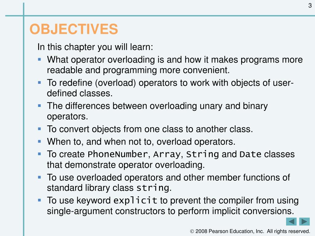Ppt Operator Overloading String And Array Objects Powerpoint Presentation Id6474157
