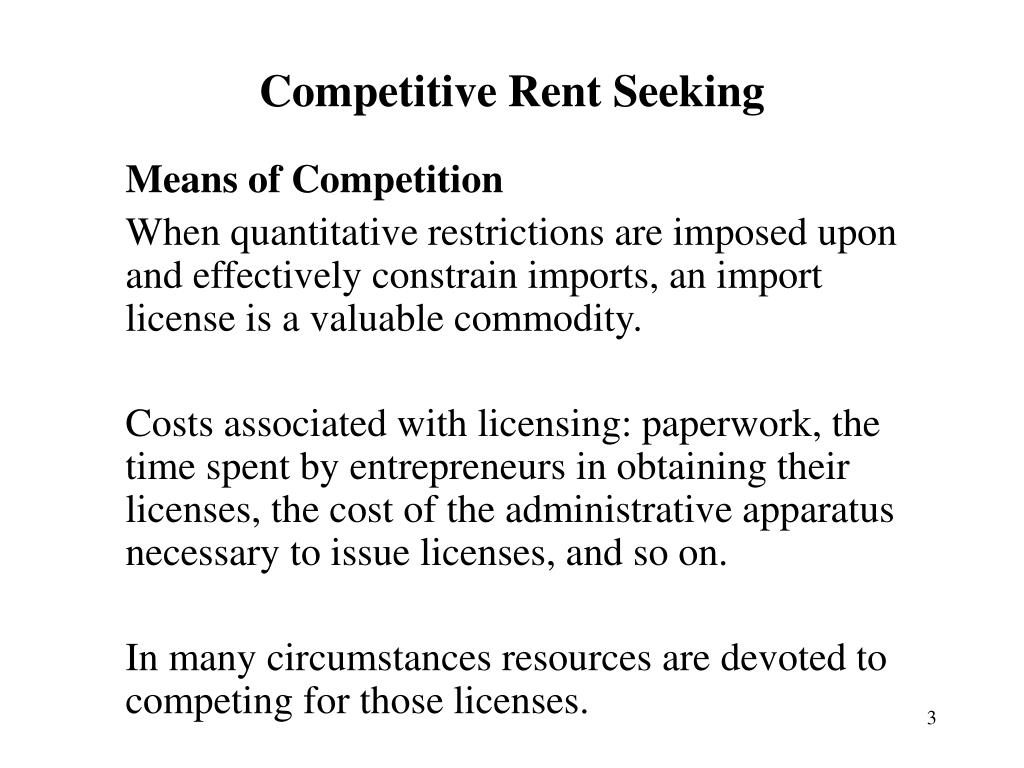 PPT - The Political Economy of the Rent-Seeking Society PowerPoint ...