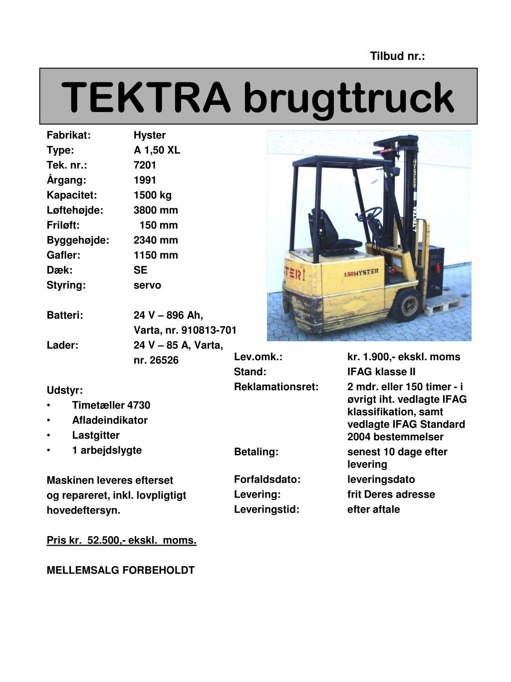 PPT - TEKTRA brugttruck PowerPoint Presentation, free download - ID:6476400
