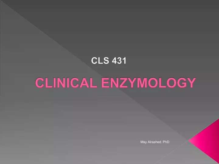 PPT - CLINICAL ENZYMOLOGY PowerPoint Presentation, free download - ID ...