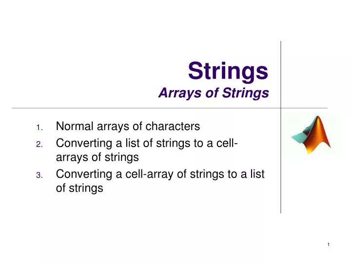 Ppt Strings Arrays Of Strings Powerpoint Presentation Free Download Id6486623 8809